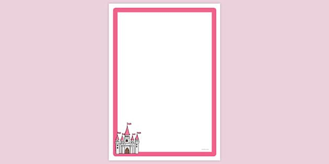 Simple Blank Palace Page Border | Page Borders | Twinkl
