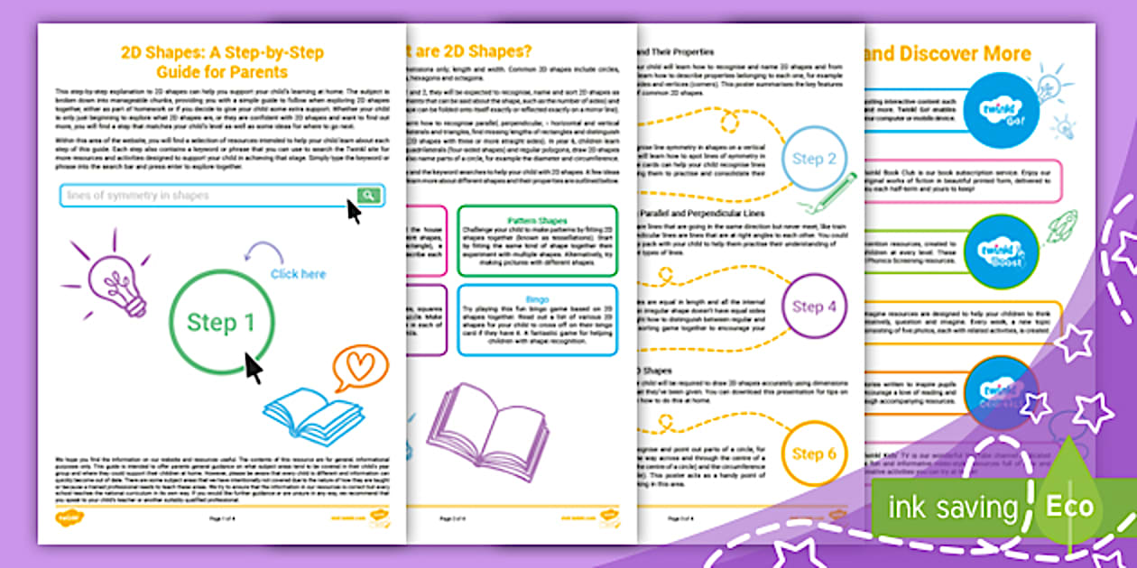 2D Shapes: A Step-by-Step Guide for Parents - Maths - Twinkl