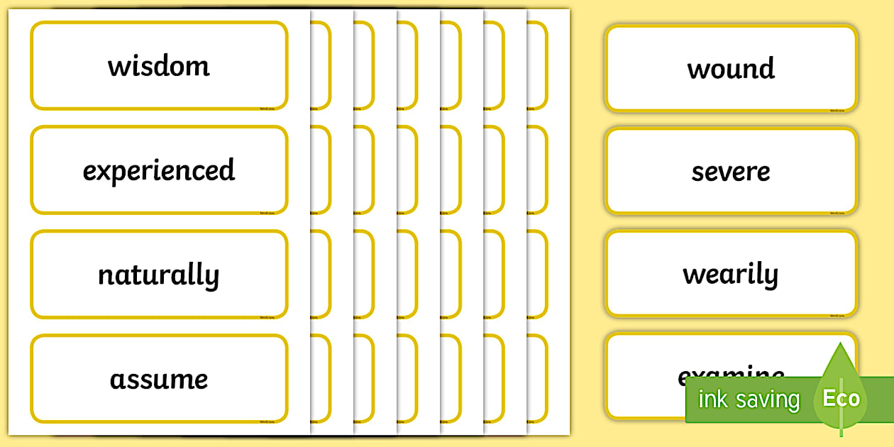 Year 2 Summer 1 Word of the Day Display Word Cards - Twinkl