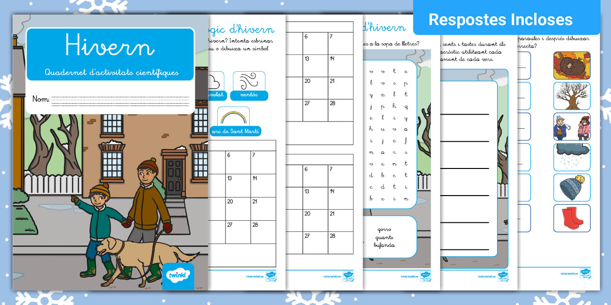 Quadernet de ciències: L'hivern - Català