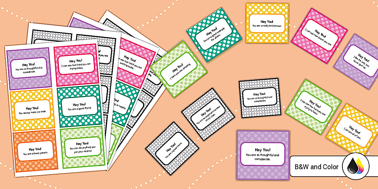 Hey You! Kindness Cards (Teacher-Made) - Twinkl
