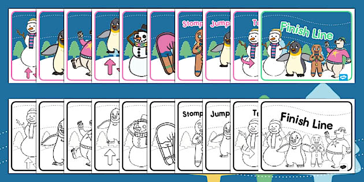 Snowball Soirée Gross Motor Game | Twinkl
