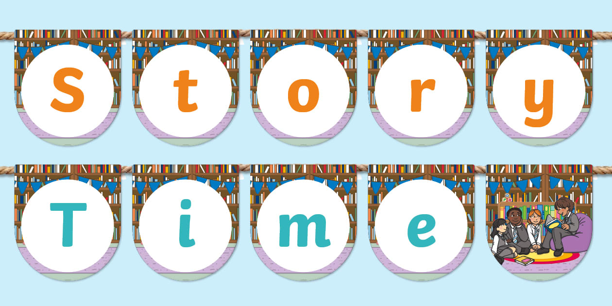 Story Time Display Bunting (Teacher-Made) - Twinkl