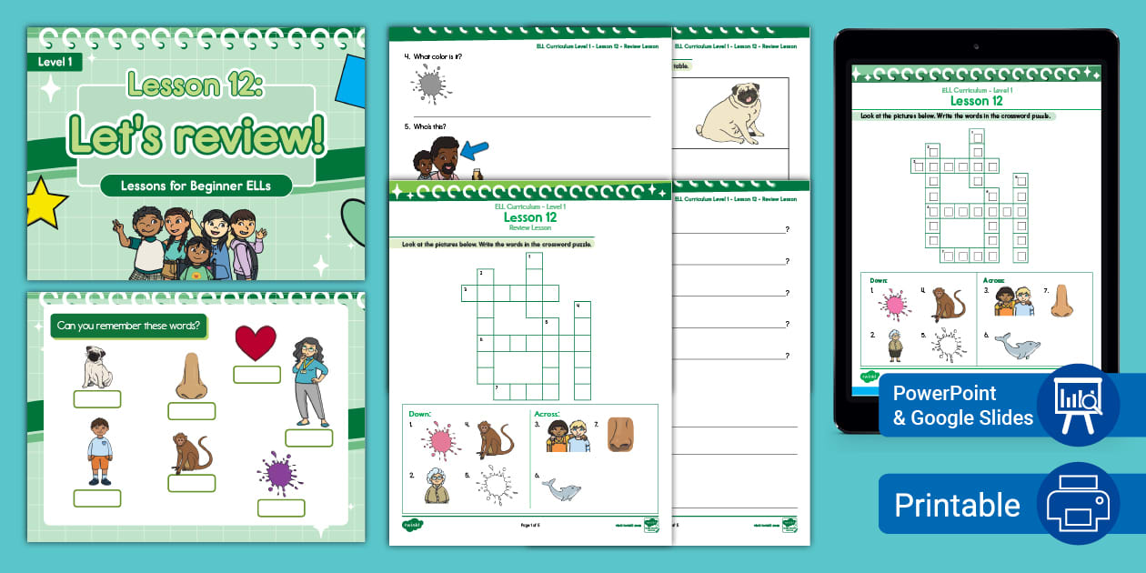 ELL Curriculum: Level 1, Lesson 12 Lesson Pack - Twinkl