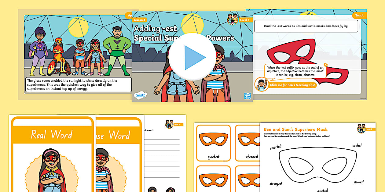 Adding -est Lesson Pack - Level 5 Week 24 Lesson 3 - Twinkl