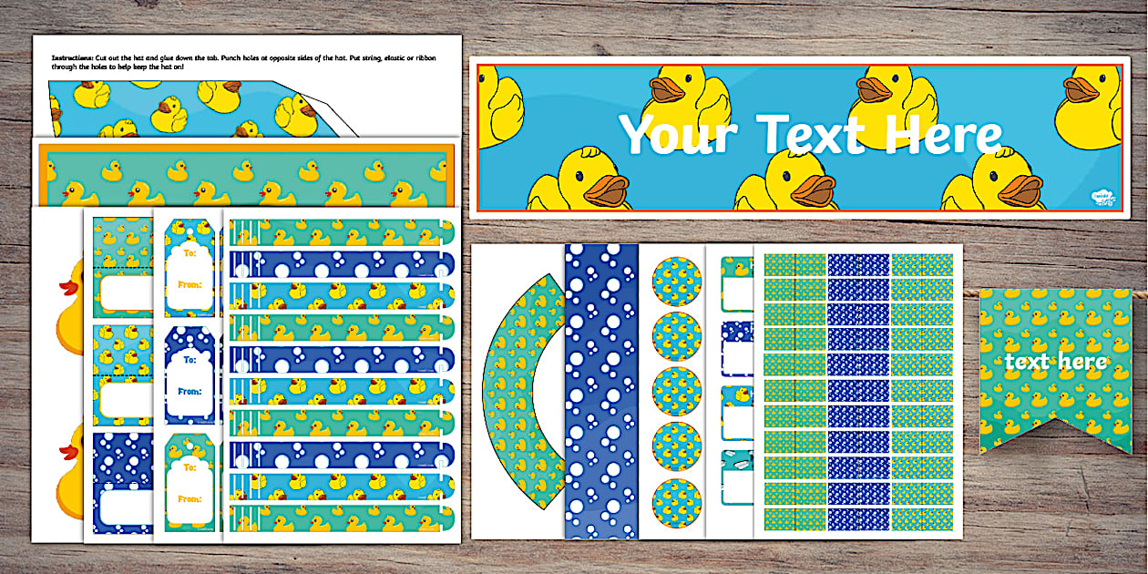 Rubber Duck Party Decorations Pack | Twinkl Party - Twinkl