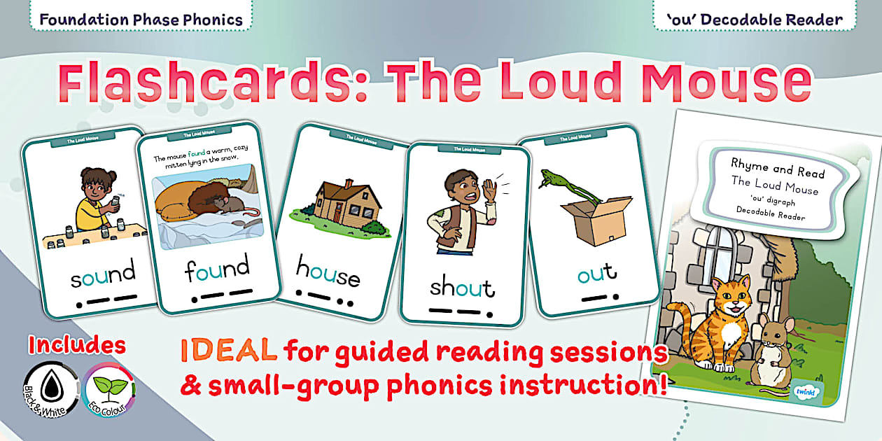 Foundation Phase Phonics - ou Decodable Readers - Flashcards: The Loud ...