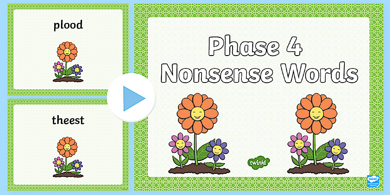 Middle East Phase 4 Nonsense Words PowerPoint - Twinkl