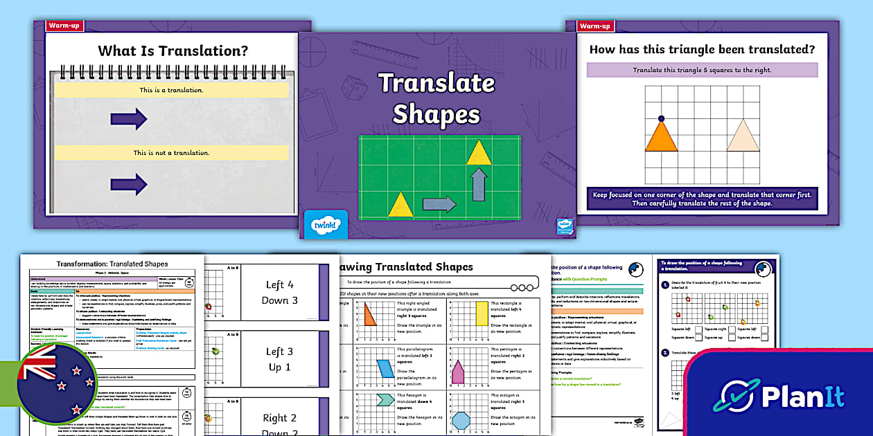 Phase 2 Space: Transformation (Translated Shapes) Lesson 4