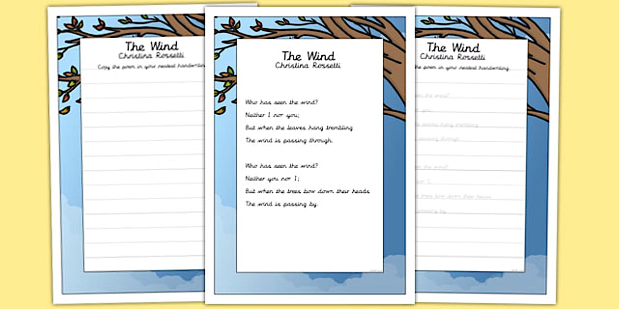 The Wind | Handwriting Lesson Plans KS2 Resource - Twinkl