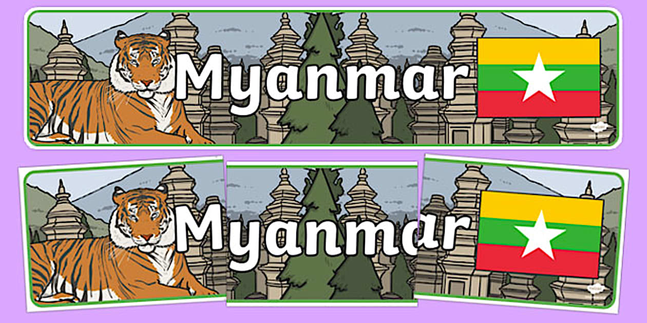 Myanmar Display Banner (teacher made) - Twinkl