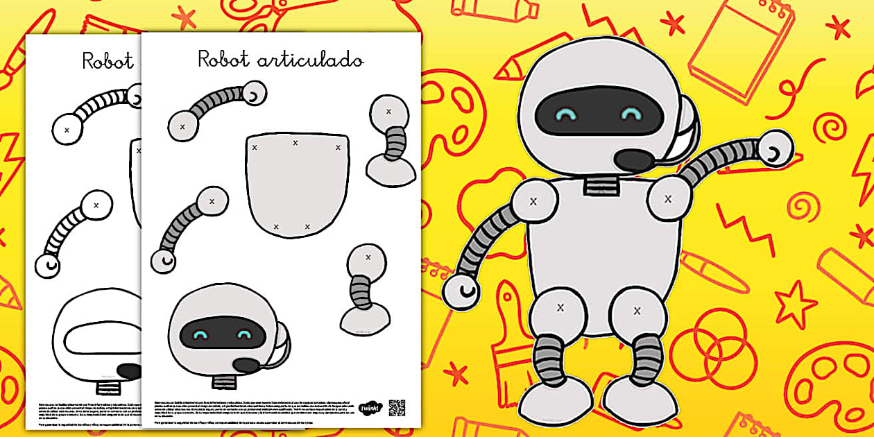 Manualidad: Robot articulado - Twinkl