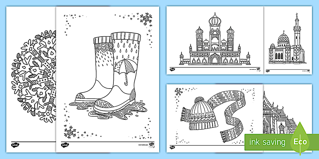 KS2 January Colouring Pages - Twinkl