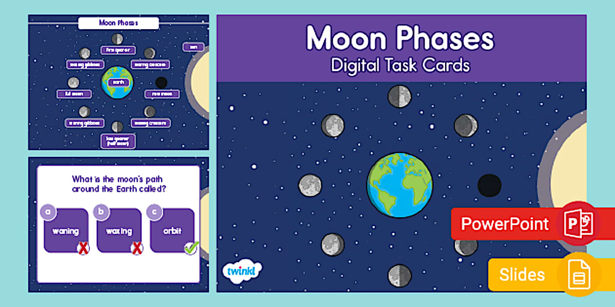 Moon Phases PowerPoint | Moon Landing Day | Twinkl USA