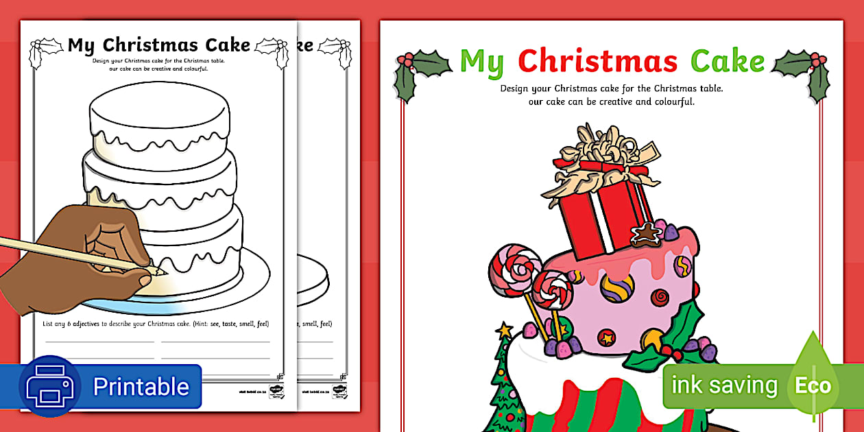 My Christmas Cake (teacher made) - Twinkl