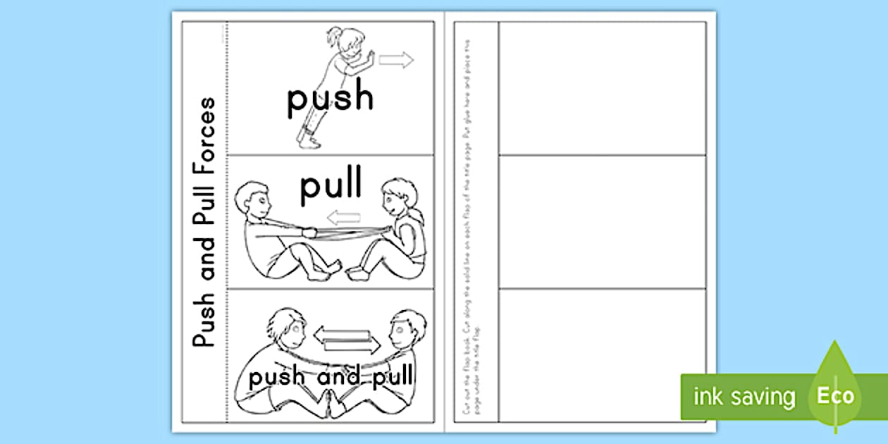Editable Push and Pull Flap Book - Twinkl