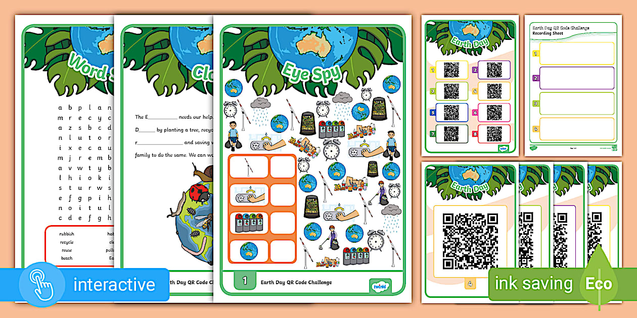 Earth Day QR Code Challenge (teacher made) - Twinkl