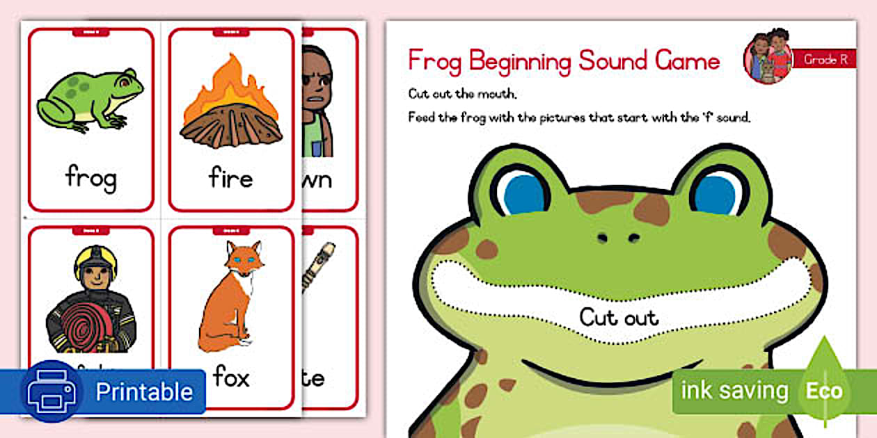 Gr. R Phonics Printable Game: F Sound (Teacher-Made)