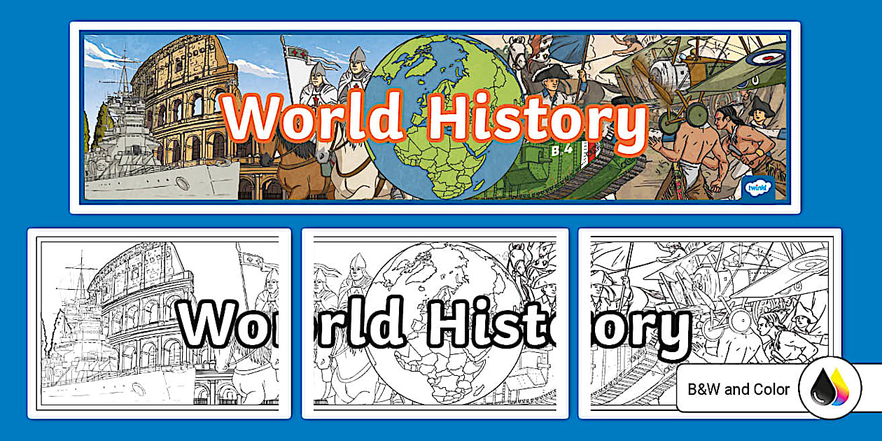 World History Banner (Teacher-Made) - Twinkl