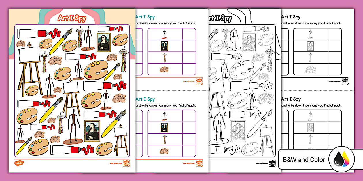 Art I Spy Activity (Lehrer gemacht) - Twinkl
