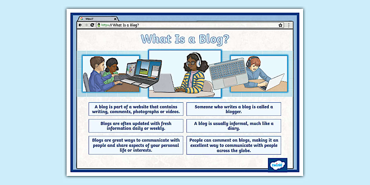 KS2 What Is a Blog? Information Poster (teacher made)