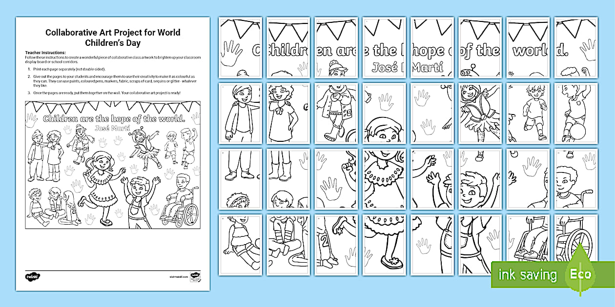 Collaborative Art Project for World Children's Day