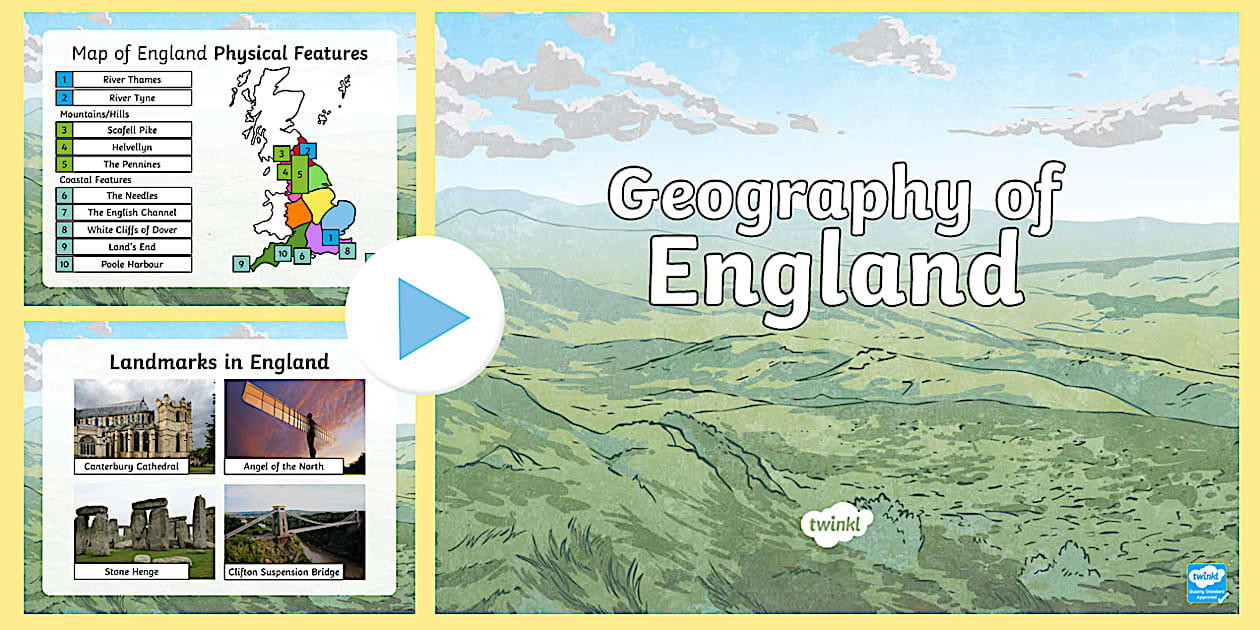 Geography of England KS2 PowerPoint (teacher made) - Twinkl