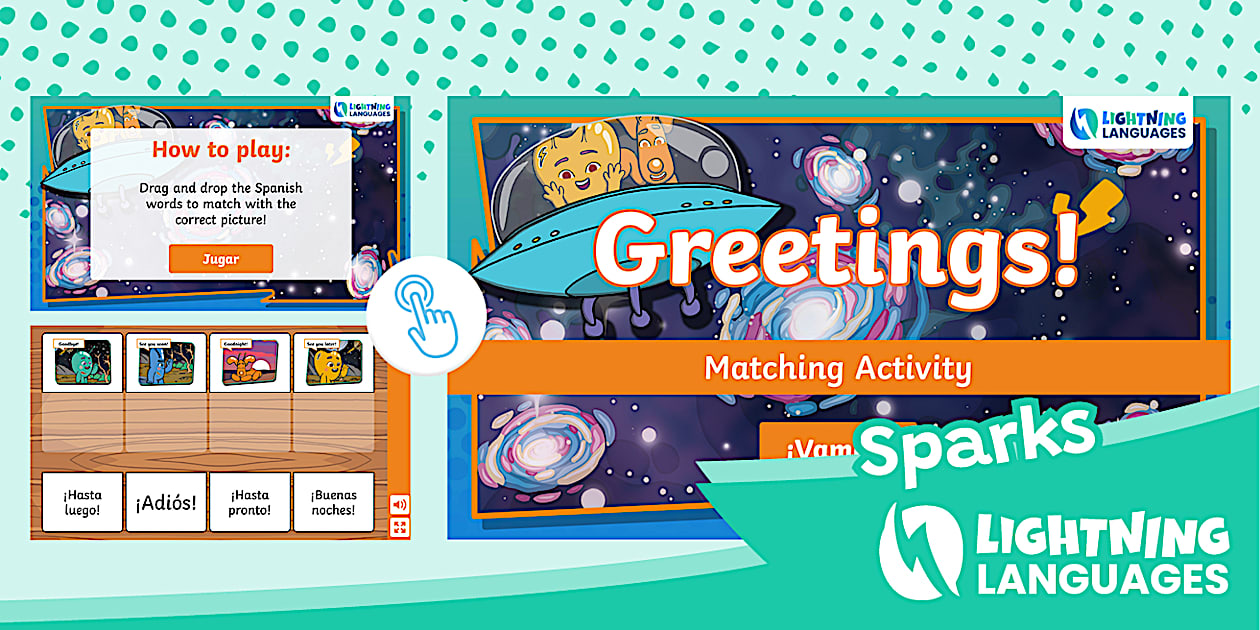 👉 Spanish Greetings Matching Game | Greeting in Spanish Games