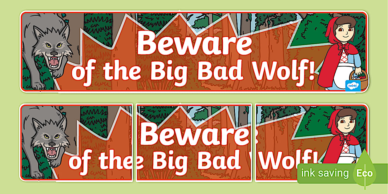 Big Bad Wolf Display Banner - Twinkl - KS1 Literacy Display