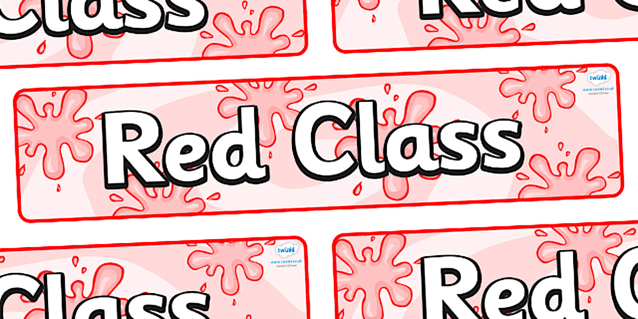 Red Themed Classroom Display Banner (Teacher-Made) - Twinkl