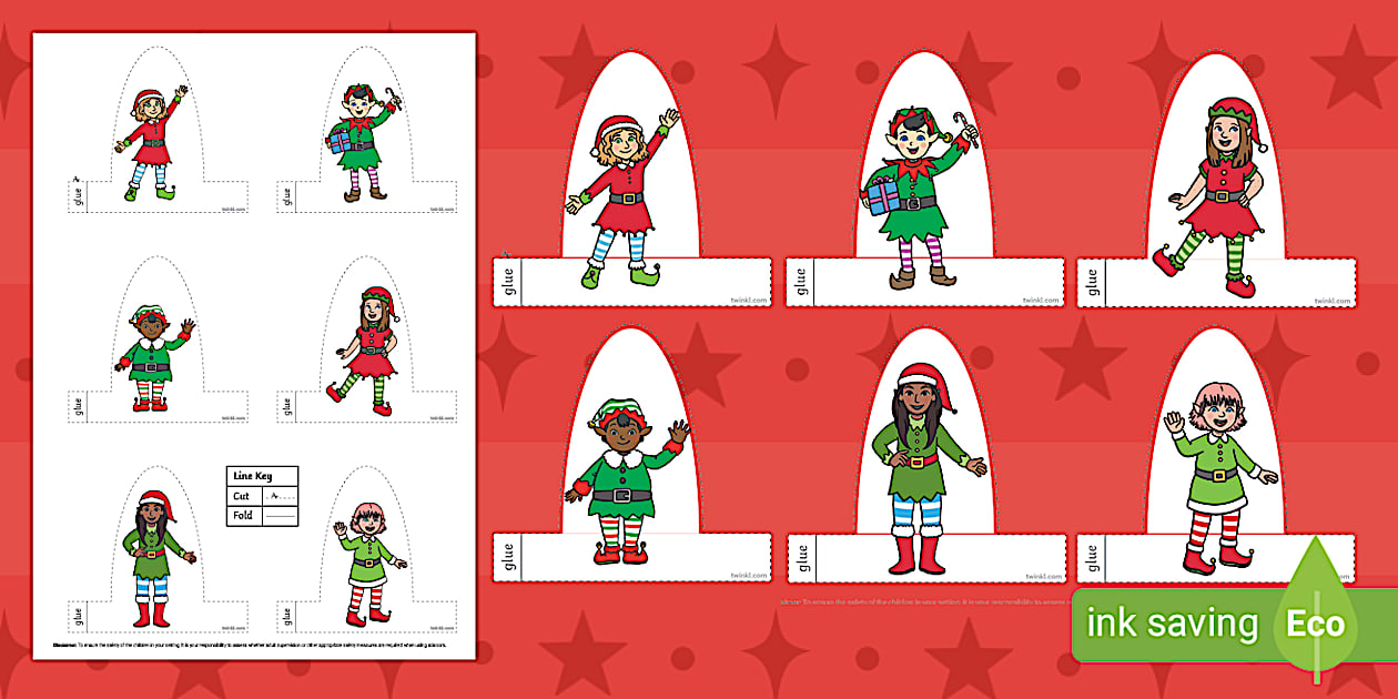 Elf Finger Puppets (Teacher-Made) - Twinkl