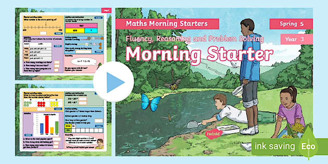 👉 Year 3 Maths Spring Morning Starter PowerPoint 5