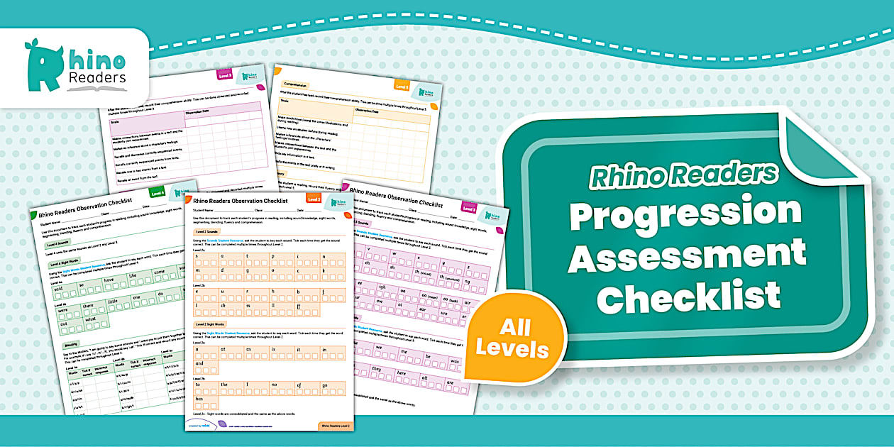 Rhino Readers Progression Assessment Checklist