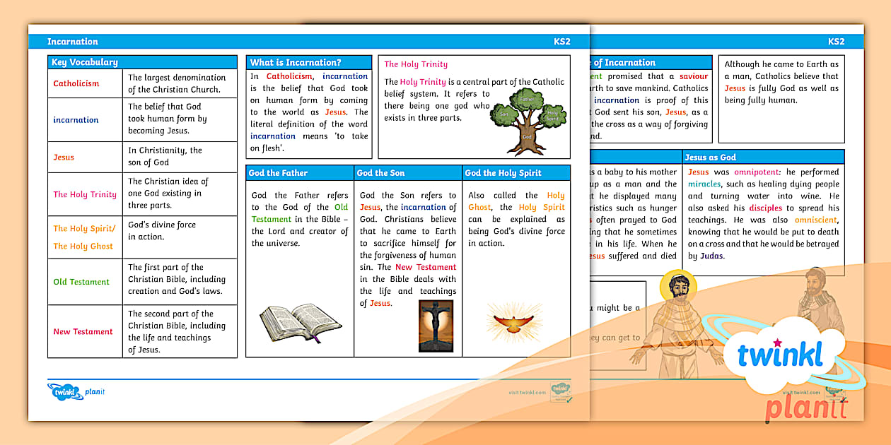 Incarnation Knowledge Organiser KS2 (teacher made) - Twinkl