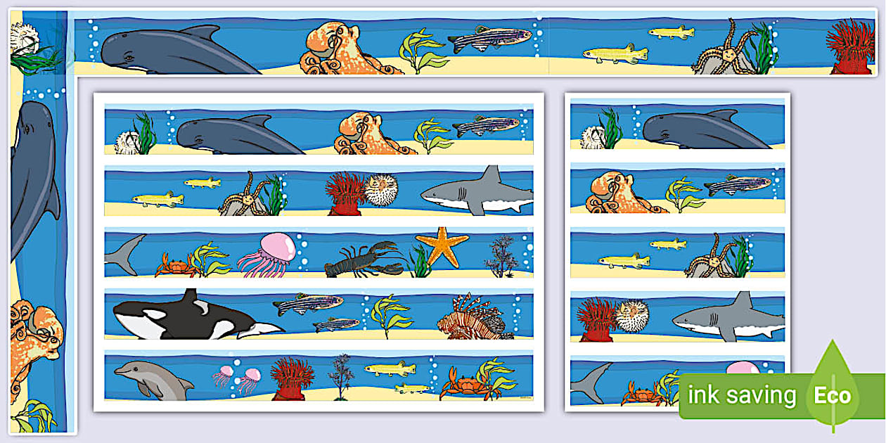 Ocean Border | Borders and Displays | Twinkl (teacher made)