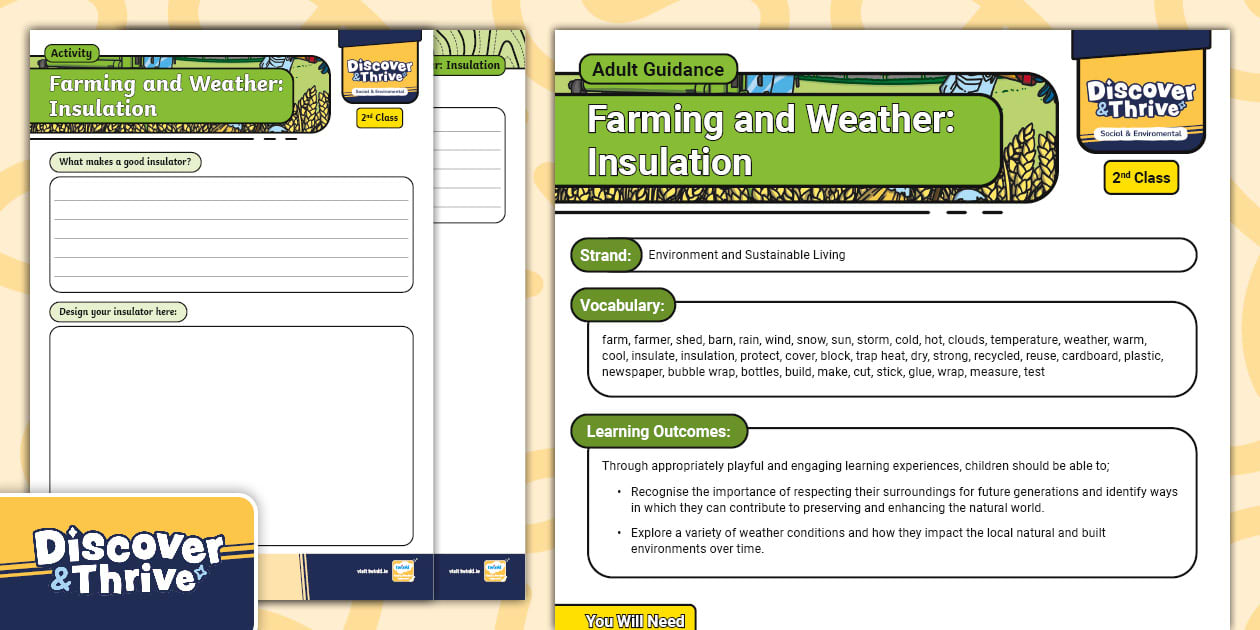 Farming and Weather Insulation Activity (teacher made)