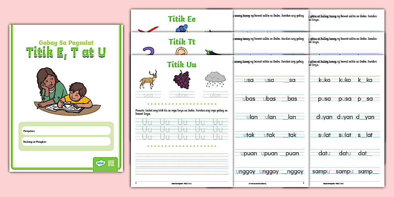 Pagsulat Ng Titik E, T at U | Philippines | Twinkl - Twinkl