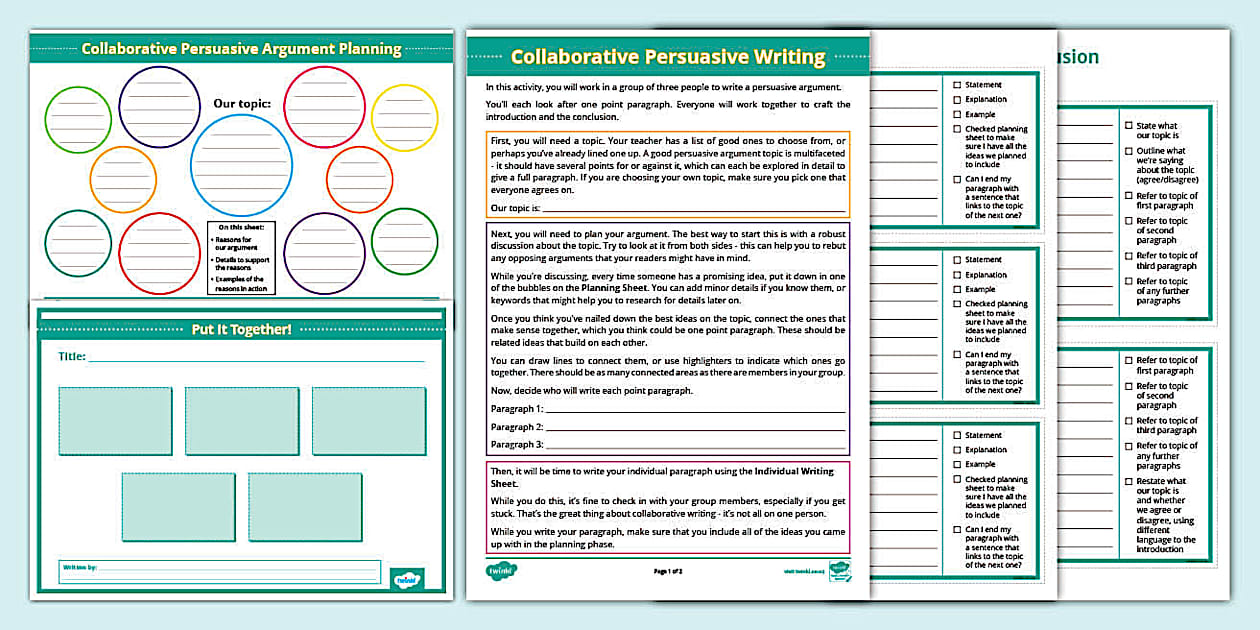 Collaborative Persuasive Writing Challenge