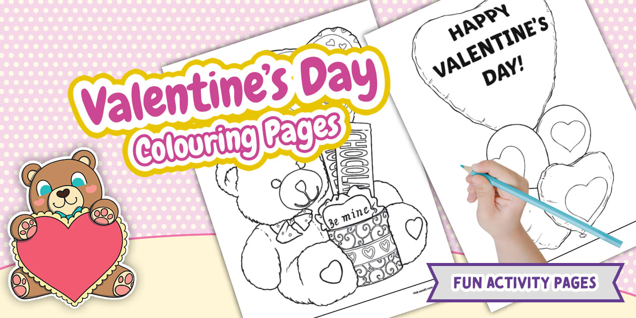 Valentine's Day Colouring Pages