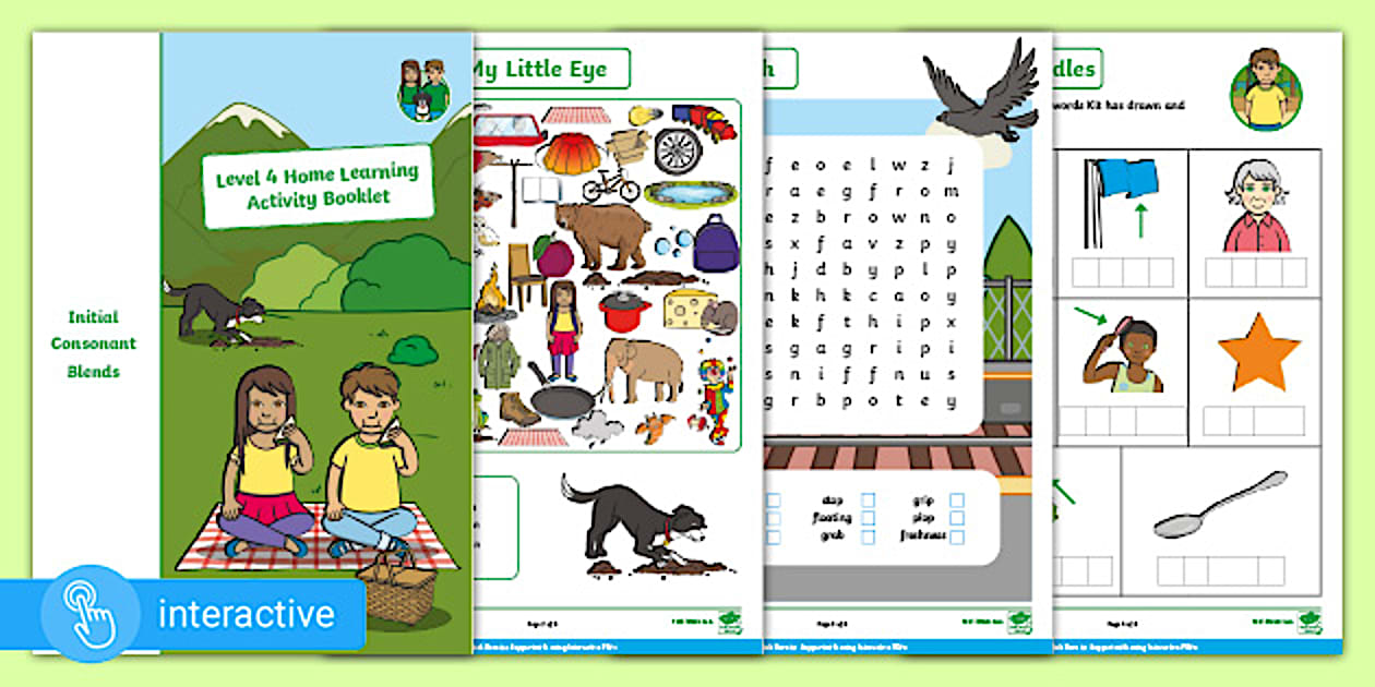 Interactive Phonics Activity Booklet Level 4 Book 2 CCVC