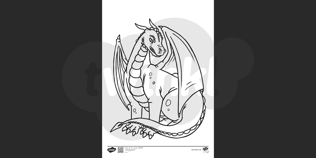 dragons colouring sheets