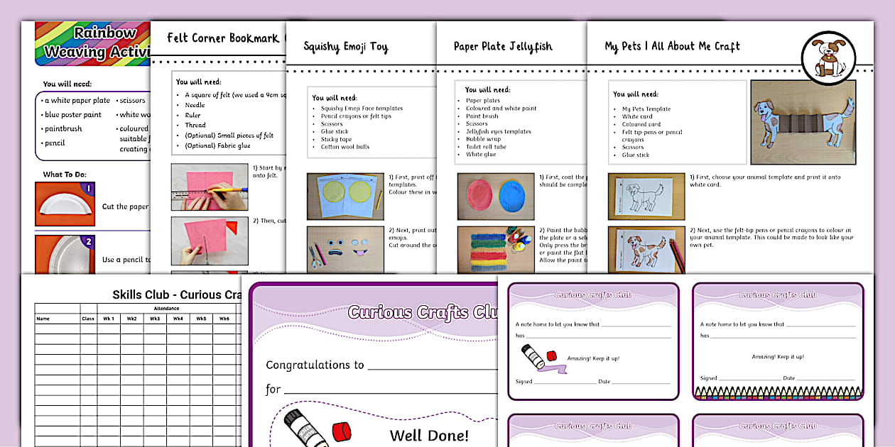 KS1 Skills Club Pack: Curious Crafts (teacher made) - Twinkl