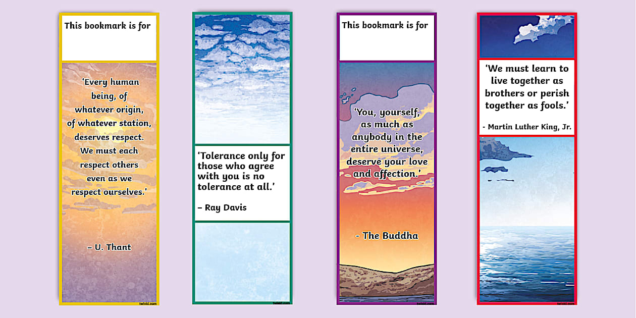 Quotes Regarding Respect Bookmarks (Teacher-Made) - Twinkl