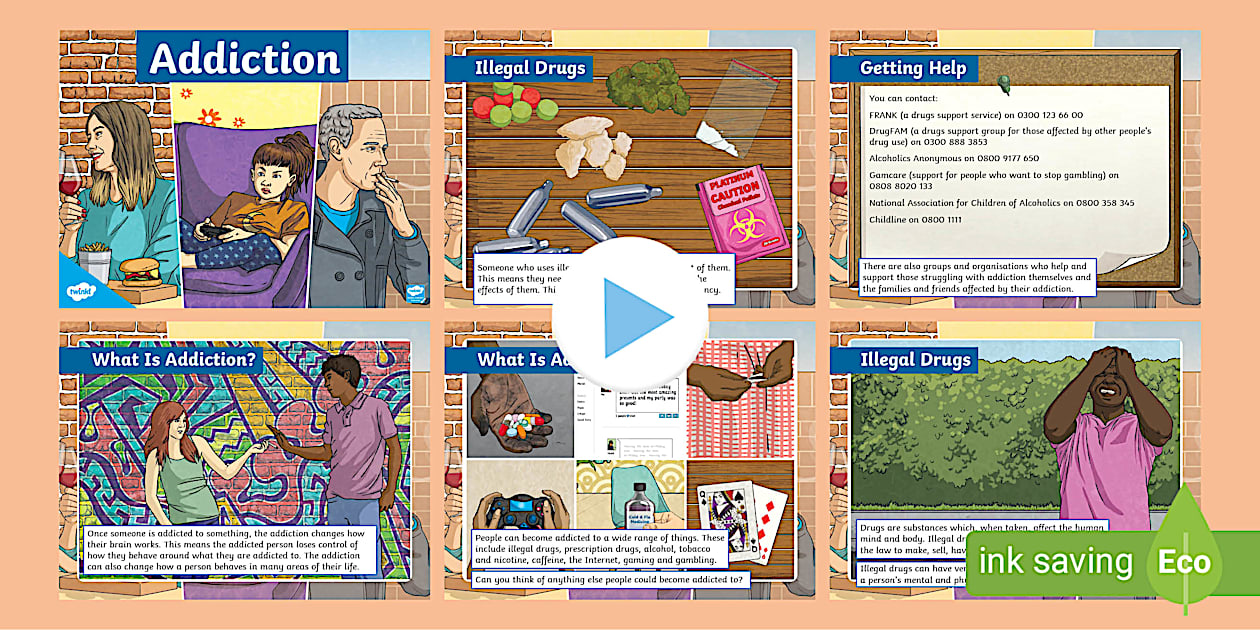 Addiction KS2 PowerPoint (teacher made) - Twinkl