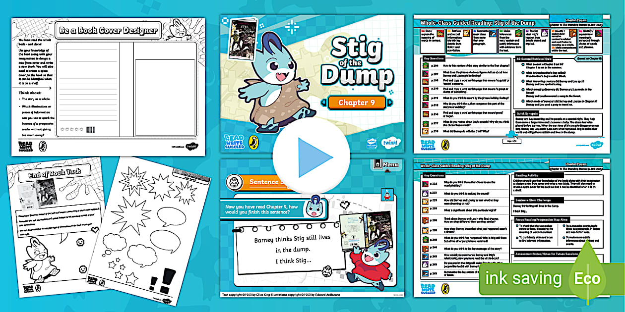FREE! - Stig of the Dump Whole-Class Guided Reading Pack: Chapter 9 [LKS2]