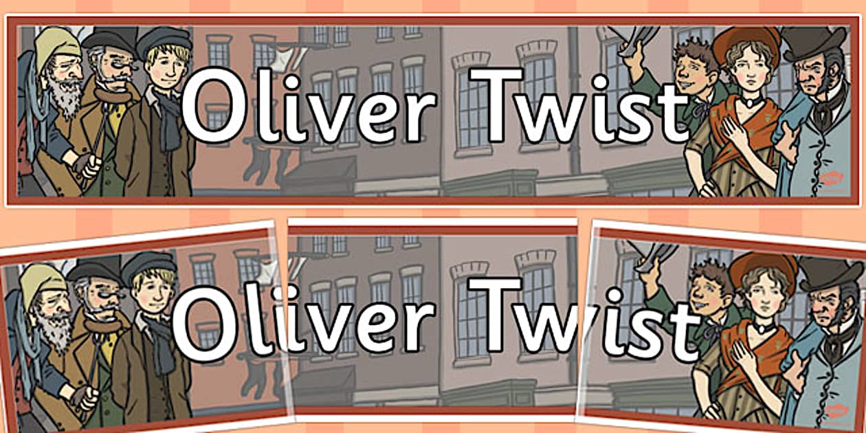 Cursive Oliver Twist Display Banner (teacher made) - Twinkl