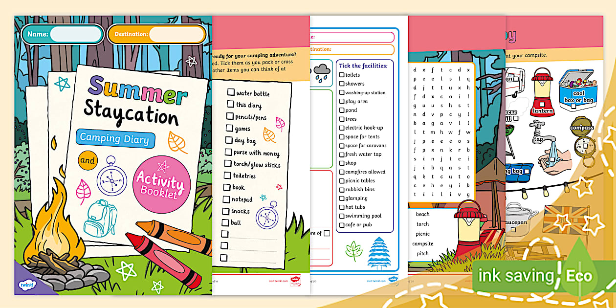 Printable Camping Diary Activities for Kids | Twinkl Parents