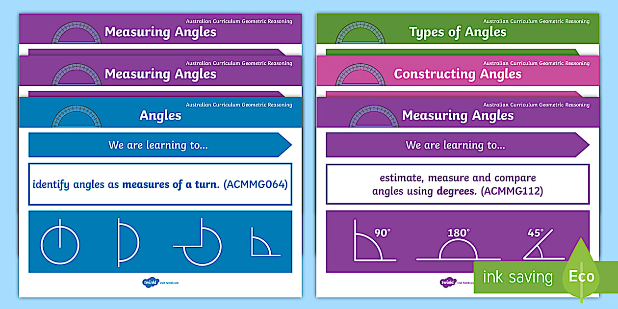 Geometric Reasoning Content Descriptors Display Posters