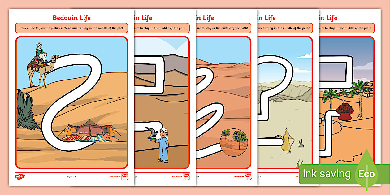 Bedouin Pencil Control Paths Sheets