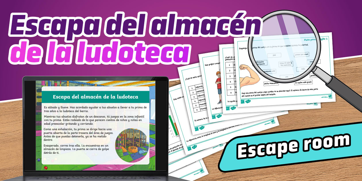 Escape Room: Escapa del almacén de la ludoteca